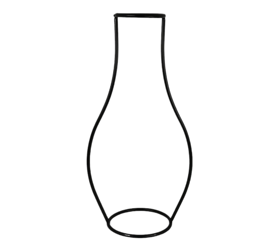 Vase minimaliste en métal effet 2D pour une décoration épurée