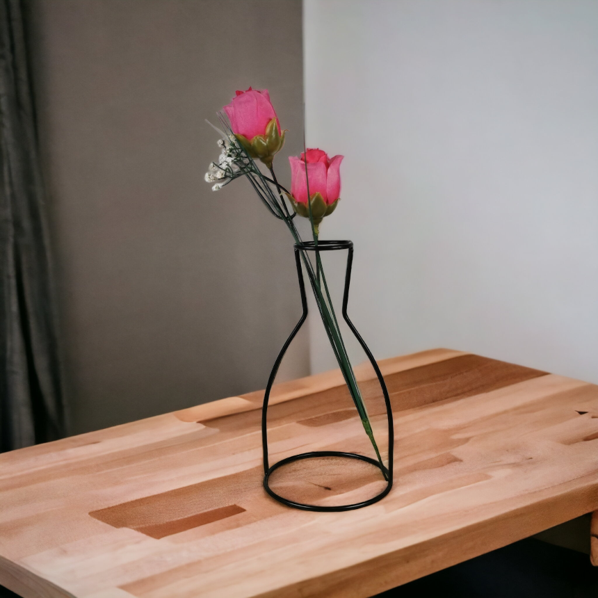 Vase Effet 2D en Métal - Une Touche Contemporaine Pour Tout Intérieur